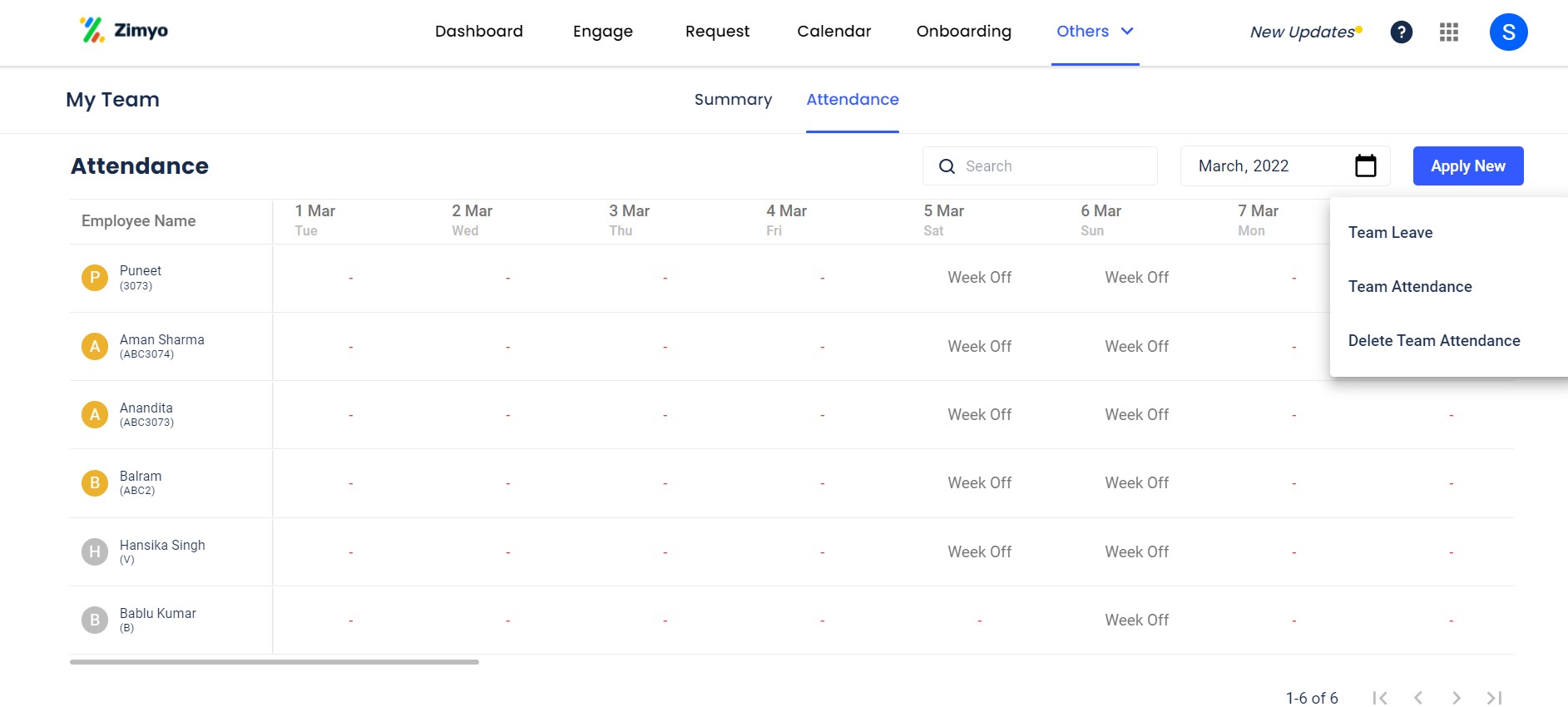 What is the My Team module of Zimyo HRMS?- Zimyo Help | Zimyo FAQs